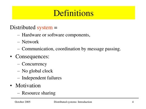Ppt Introduction To Distributed Systems Overview And Examples