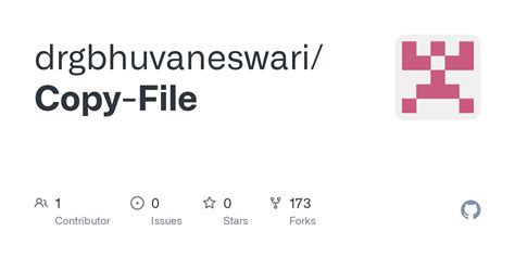 GitHub Drgbhuvaneswari Copy File