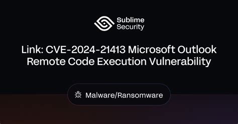 Josh Kamdjou On Linkedin Link Cve 2024 21413 Microsoft Outlook Remote Code Execution Vulnerability