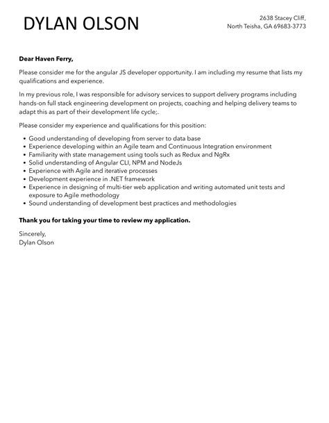 Angular Js Developer Cover Letter Velvet Jobs Angular Js Developer Cover Letter Velvet Jobs