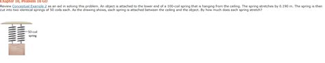 Solved An Object Attached To A Horizontal Spring Is