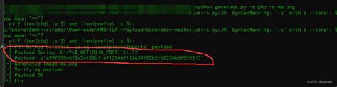 [ciscn2021 quals]upload png idat块嵌入马 png idat payload generator master