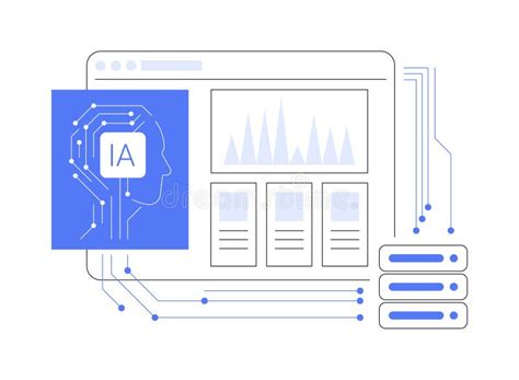 Ai Enhanced Data Analytics Abstract Concept Vector Illustration Stock