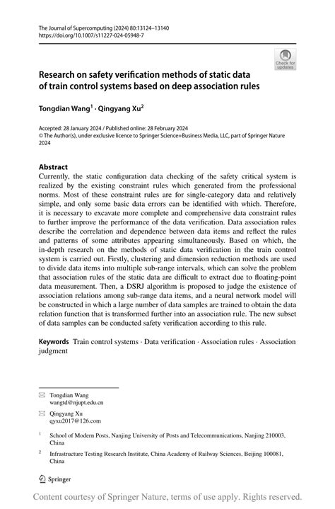 Research On Safety Verification Methods Of Static Data Of Train Control Systems Based On Deep