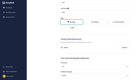 Connect Your Github Account Storyblok