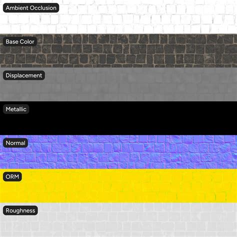 Offset Cobblestone Floor Texture Charcoal Poliigon