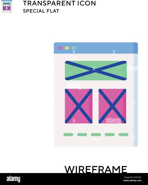 Wireframe Vector Icon Flat Style Illustration Eps 10 Vector Stock Vector Image And Art Alamy