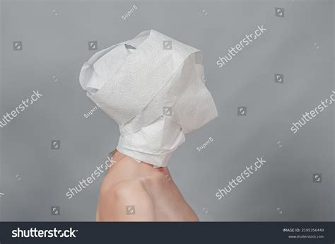 Naked Female Body Profile Head Wrapped Stock Photo Shutterstock