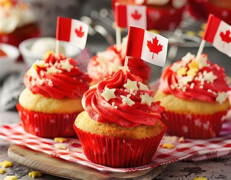 Cake With The Canadian Flag Stock Illustration Illustration Of Event Celebration 323391560