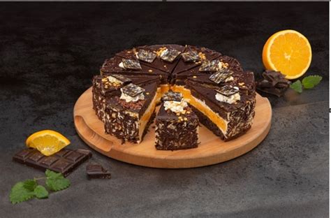 Saldēta Apelsīnu šokolādes Kūka 950g 10gab X 95g Epromo