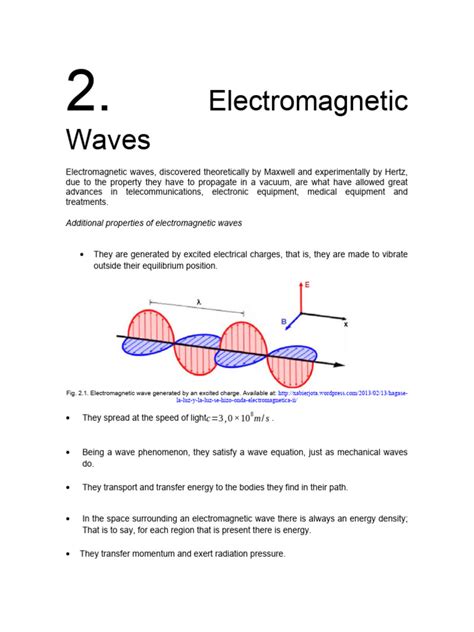 Electromagnetic Waves Pdf Waves Electromagnetic Radiation