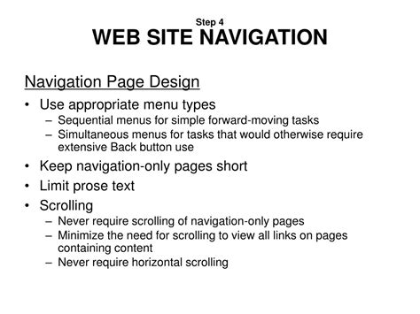 Ppt Step 4 Develop System Menus And Navigation Schemes Powerpoint Presentation Id9318322