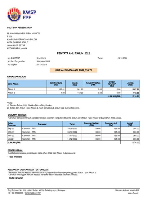 Contoh Epf 2023 Pdf
