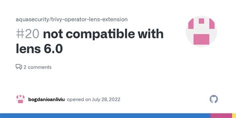 Not Compatible With Lens 6 0 · Issue 20 · Aquasecurity Trivy Operator