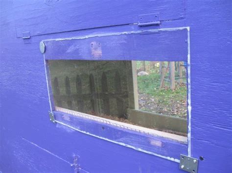 Cheap Easy Plexiglass Window BackYard Chickens
