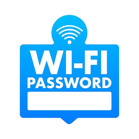 Premium Vector Free Wifi Password Symbol Sign Vector Stock Illustration