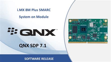 New Release QNX SDP 7 1 BSP For I MX 8M Plus SMARC SoM IWave Systems