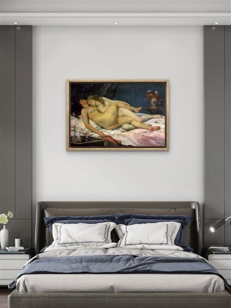 Le Sommeil The Sleepers By Gustave Courbet Oil Painting Replica