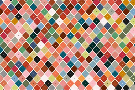 Premium Vector Pattern With Geometric Elements In Retro Tones Abstract Background For Design