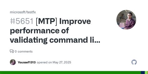 Mtp Improve Performance Of Validating Command Line Options · Issue 5651 · Microsofttestfx