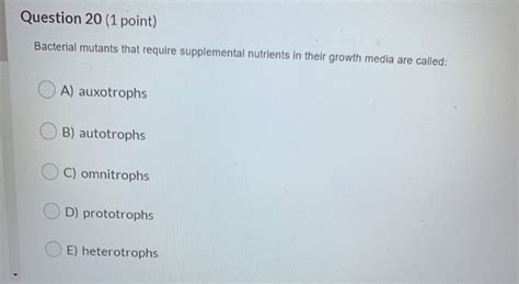 Solved Question 17 1 Point If There Is Lots Of Tryptophan