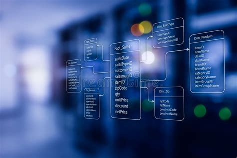 An Example Of The Structure Of Relational Database Tables For Storing
