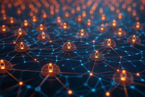 Premium Photo Intricate Network Of Nodes And Connections Symbolizes