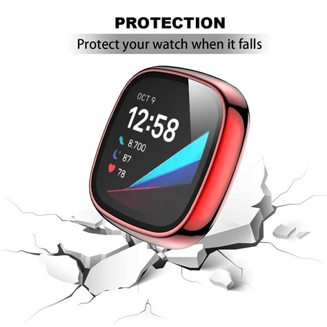 For Fitbit Versa 3 Versa Sense Electroplated Pc Tempered Glass