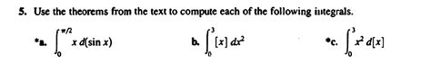 solved 5 use the theorems from the text to compute each of