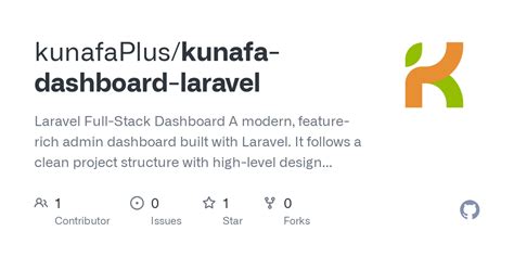 Github Kunafapluskunafa Dashboard Laravel Laravel Full Stack