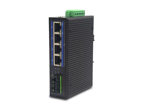 Ip40 Mse1104p 4 Port 10base T Poe Industrial Ethernet Switch