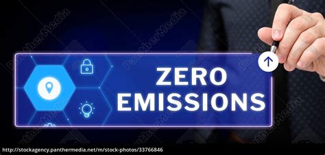 Konzeptionelles Display Null Emissionen Stock Photo 33766846