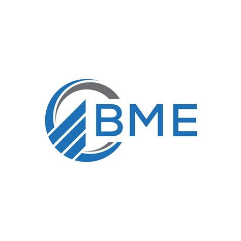 Bme Flat Accounting Logo Design On White Background Bme Creative