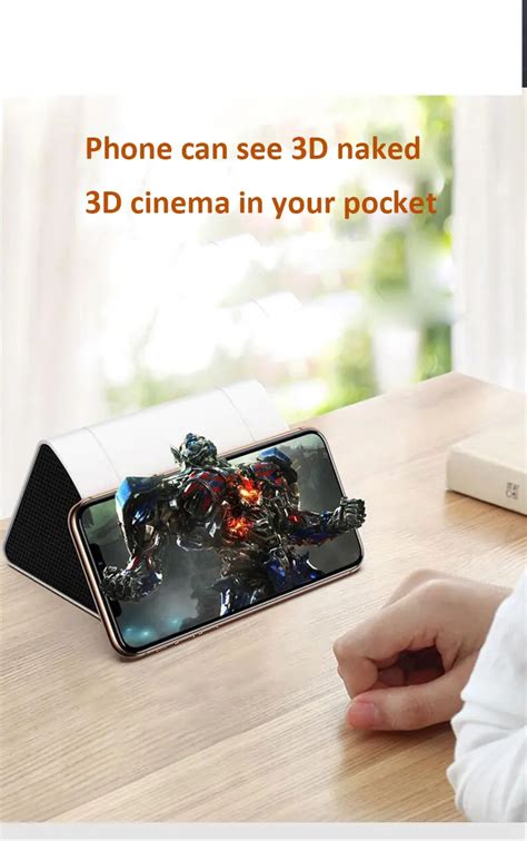 Naked Eye D Mobile Phone Film See D Movies Easily