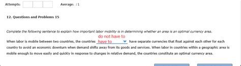 Solved Attempts Average: /1 12. Questions and Problems 15 | Chegg.com