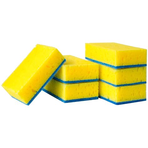 Губка для посуды "OfficeClean" 5 шт/уп. крупнозернистая 10х7х3 | Офис-Лайн