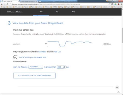 Ibm Watson Iot Platform Sensor Reading 96boards