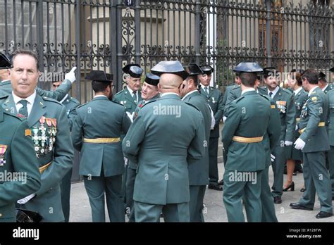 A Gathering Of The Spanish Civil Guard Guardia Civil In Official