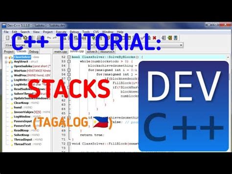 C TUTORIAL STACKS TAGALOG YouTube