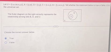 Solved Let U T U V W X Y Z A U W D X Y C Chegg Com