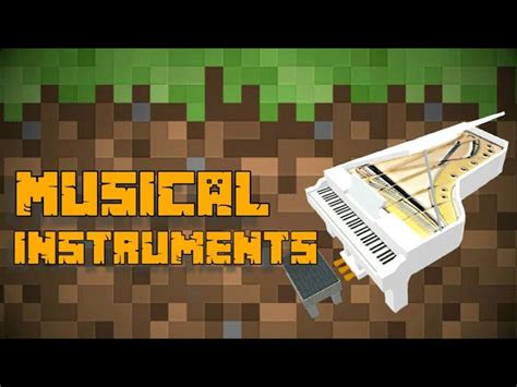 Functional Musical Instruments Addon Minecraft Mod