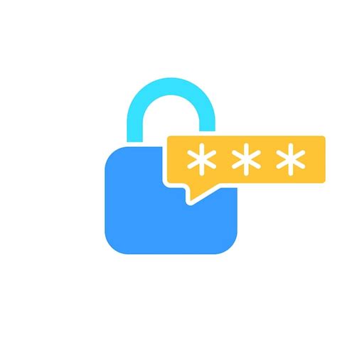 Premium Vector Closed Padlock With Password Line Icon Security