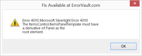 How To Fix Error 4010 Microsoft Silverlight Error 4010 The