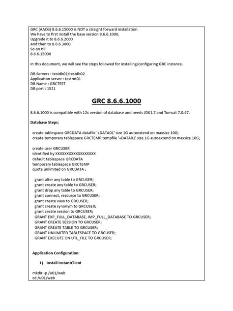 Installing And Configuring Oracle Grc Using Weblogic Pdf Web
