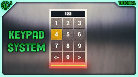 Ue5 3d Keypad Tutorial Youtube