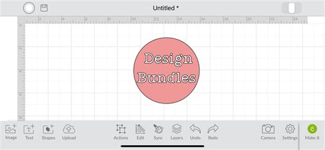 text cutout using the slice tool in cricut design bundles