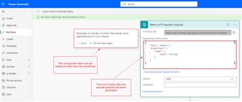 How To Call An Asynchronous Power Automate Flow With Javascript