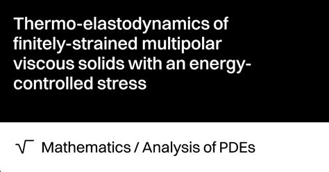 Thermo Elastodynamics Of Finitely Strained Multipolar Viscous Solids With An Energy Controlled
