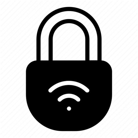 Padlock Safety Security Internet Of Things Signal Connection Icon Download On Iconfinder