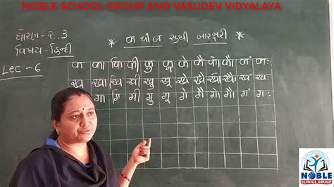 Std 2 3 Hindi Lecture 6 Youtube
